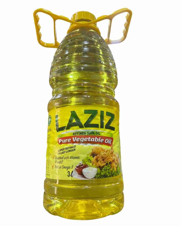 Laziz Pure Vegetable Oil 3L – OjaOba.com